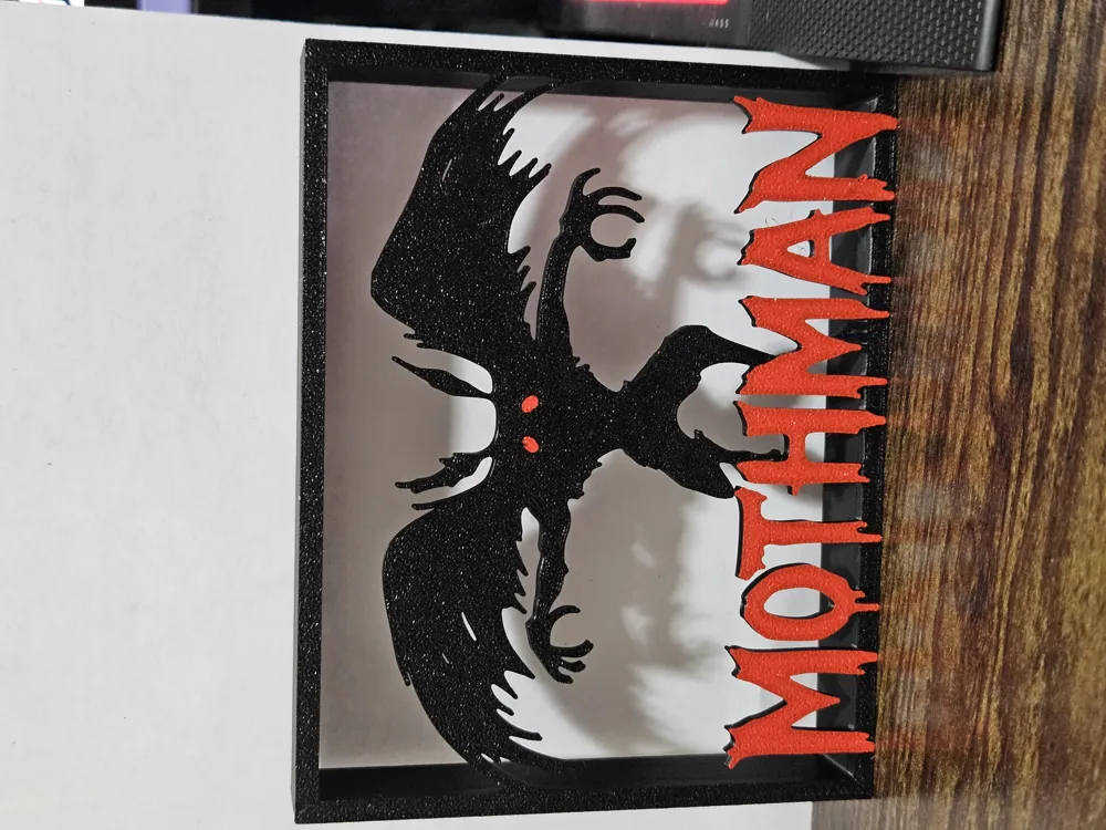 Winged Terror: Mothman Frame by Wild & Printed MakerWorld: Download ...
