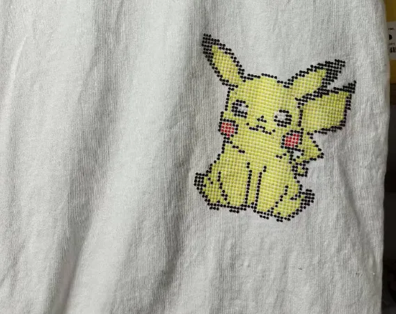 【3D Printing on T-shirts】Pikachu Dots Art by Luban Daddy MakerWorld ...