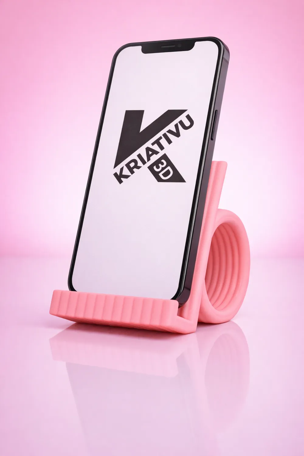 Spiral Phone Stand – Minimal Design - Free 3D Print Model - MakerWorld