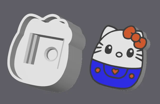 Hello Kitty Clicker Fidget by BlckStar MakerWorld: Download Free 3D Models