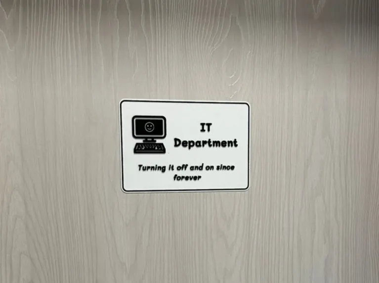 IT office door sign by v.nedyalkov MakerWorld: Download Free 3D Models