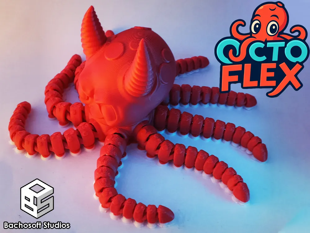 Flexi Articulated Octopus Devil | OctoFlex - Free 3D Print Model ...