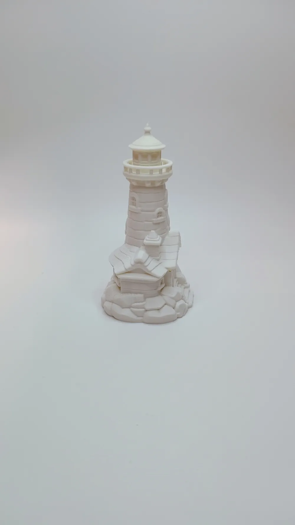 Enchanted Lighthouse with Coastal House Magic - Free 3D Print Model ...