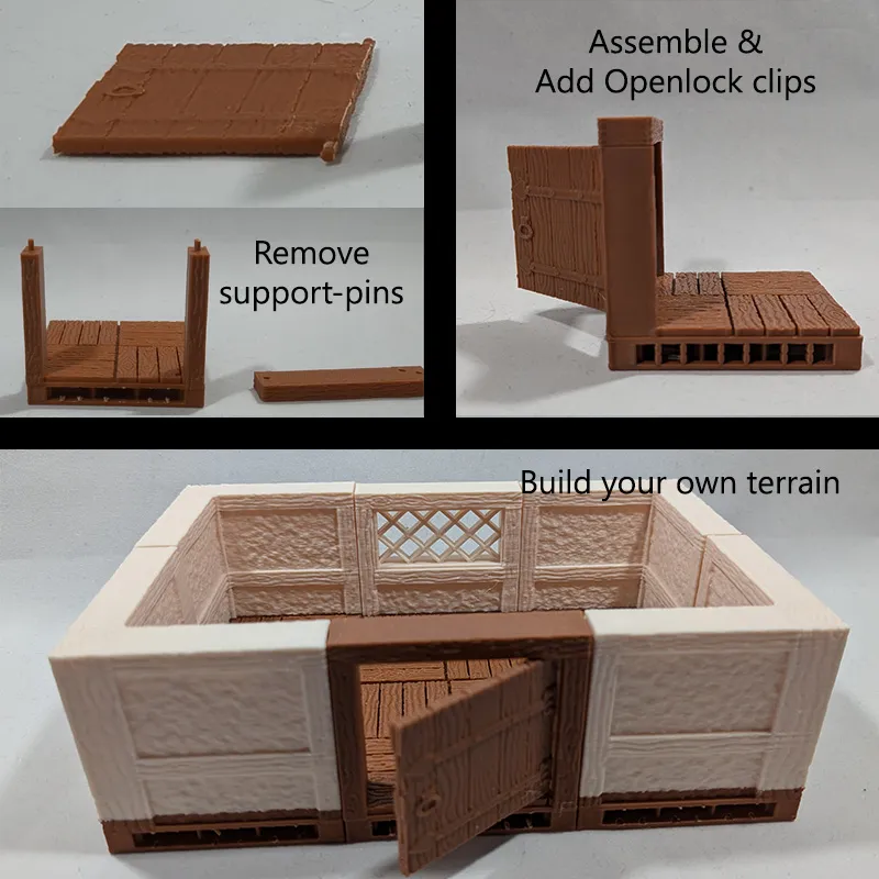 Functional Wood Door (OpenLOCK system) Remixed by Together 3D ...