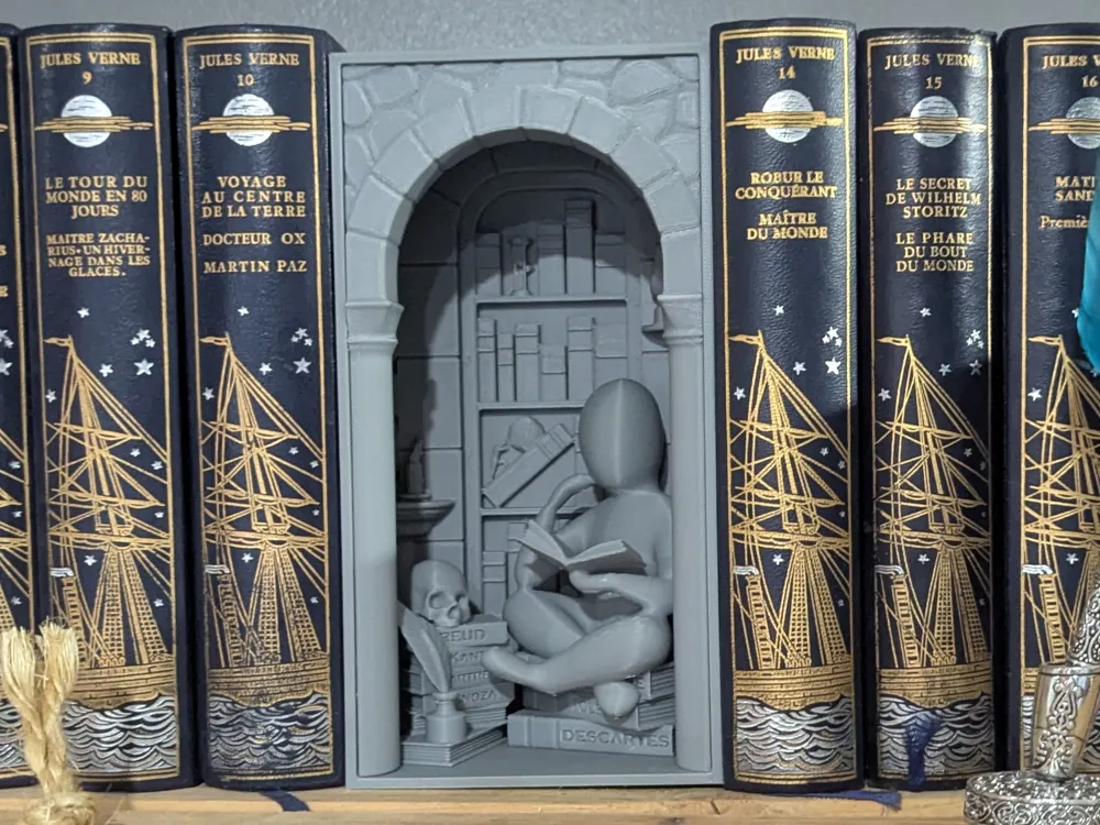 Book Nook – Philosophie - Free 3D Print Model - MakerWorld