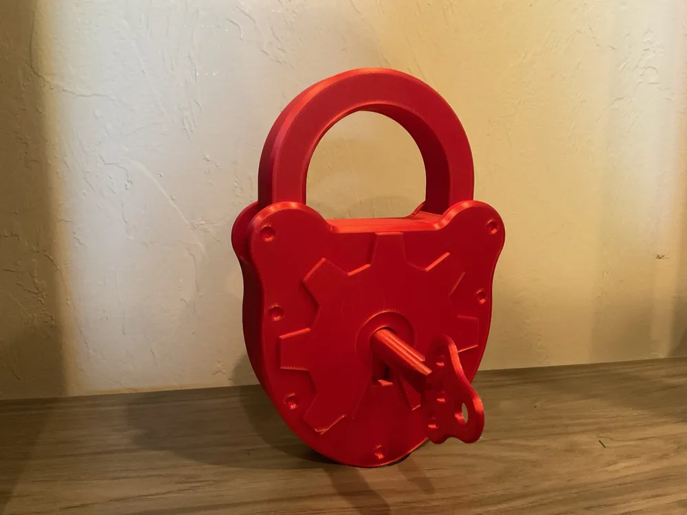 Giant Padlock with Skeleton Key Remixed by levi_the_computer_guy ...
