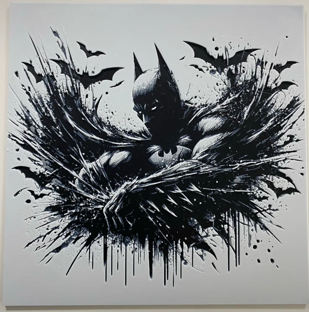 Batman Splash Art Hueforge by marioskoki - MakerWorld