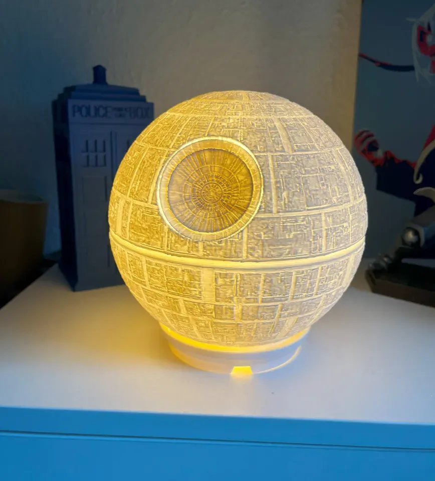 Todesstern-Lampe - Ikea Fado 17cm – Kostenloses 3D-Druckmodell – MakerWorld
