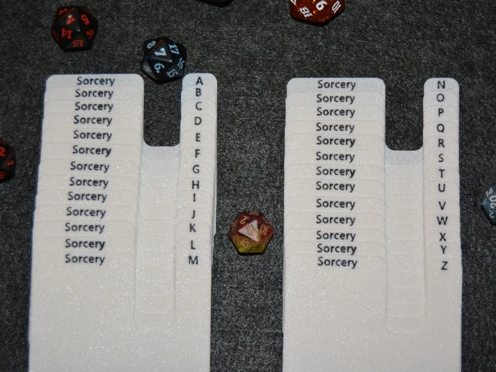 MTG-Landscape Card Type (A-Z) Dividers by Nor Designs MakerWorld ...