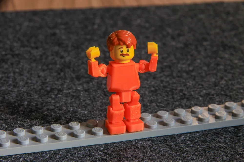 Legos inspired action minifigure - Free 3D Print Model - MakerWorld
