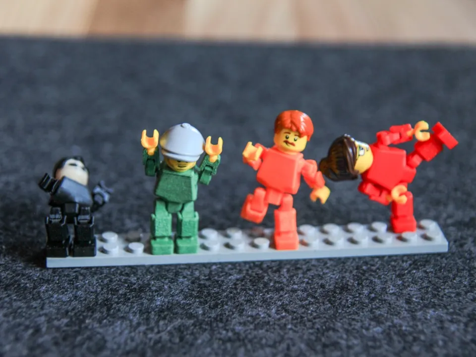 Legos inspired action minifigure - Free 3D Print Model - MakerWorld