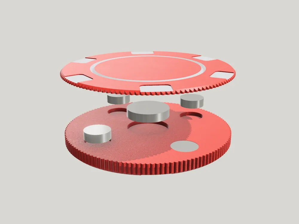 Poker Chip Fidget Toy - Free 3D Print Model - MakerWorld