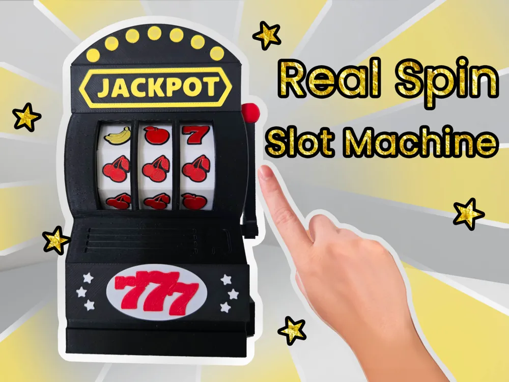 Real Spin Slot Machine - Free 3D Print Model - MakerWorld