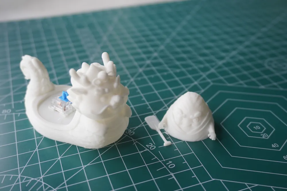 Press Fat Dragon Boat - Free 3D Print Model - MakerWorld