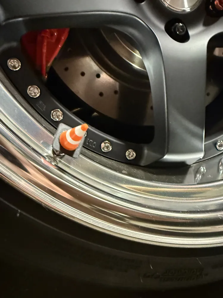 Valve Stem Caps : Traffic Cone! for cars and bikes by ShapeShift 3D ...