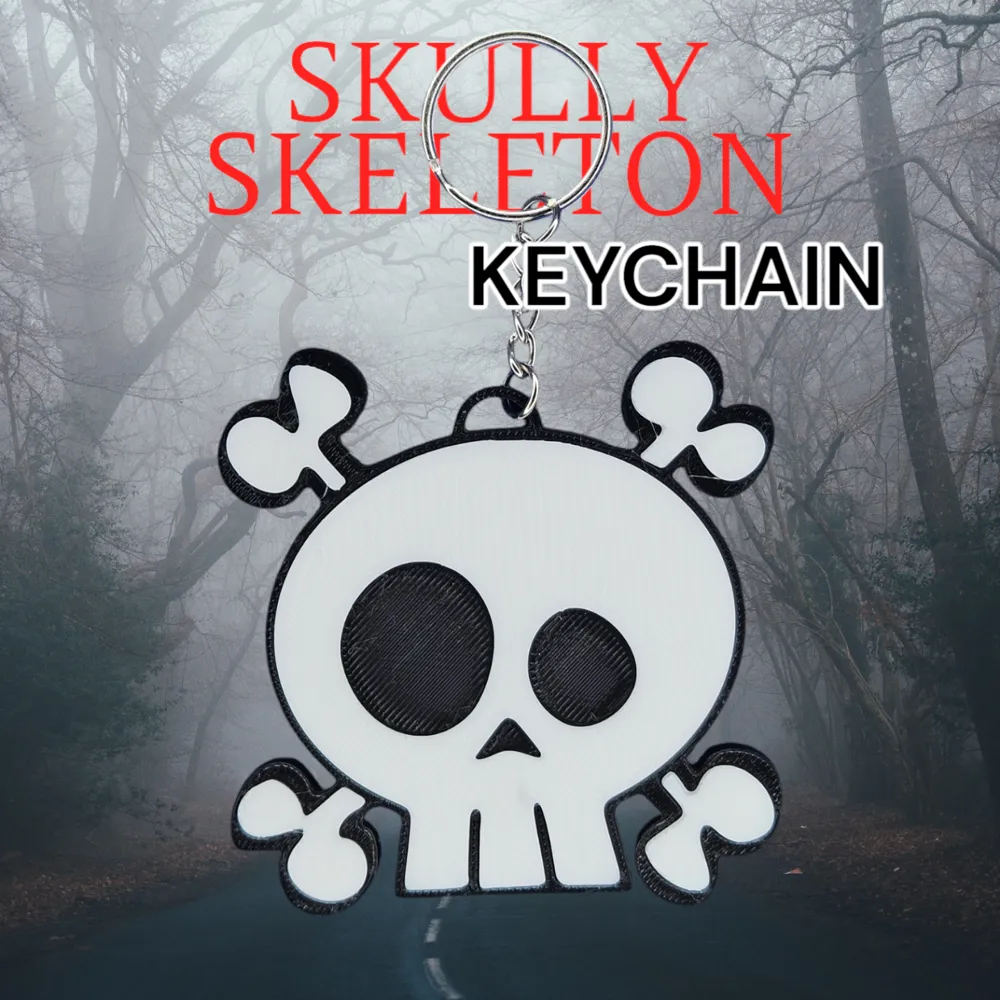 Skully Skeleton Keychain by NoProblem - MakerWorld