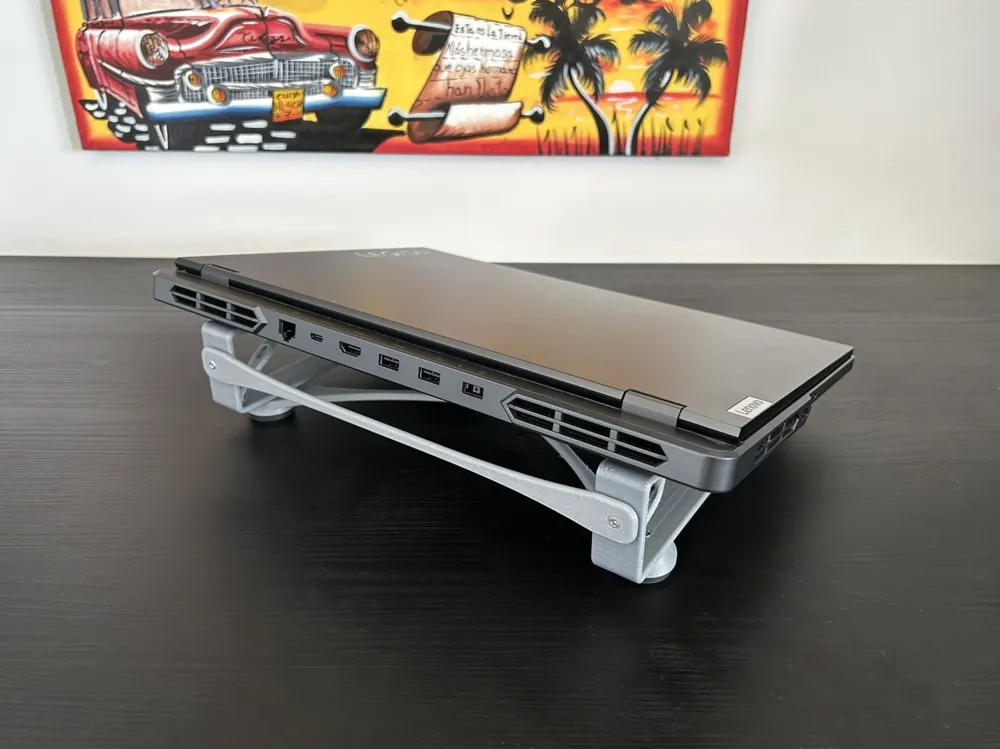 16" Laptop Stand with Bambu Lab Feet - Free 3D Print Model - MakerWorld