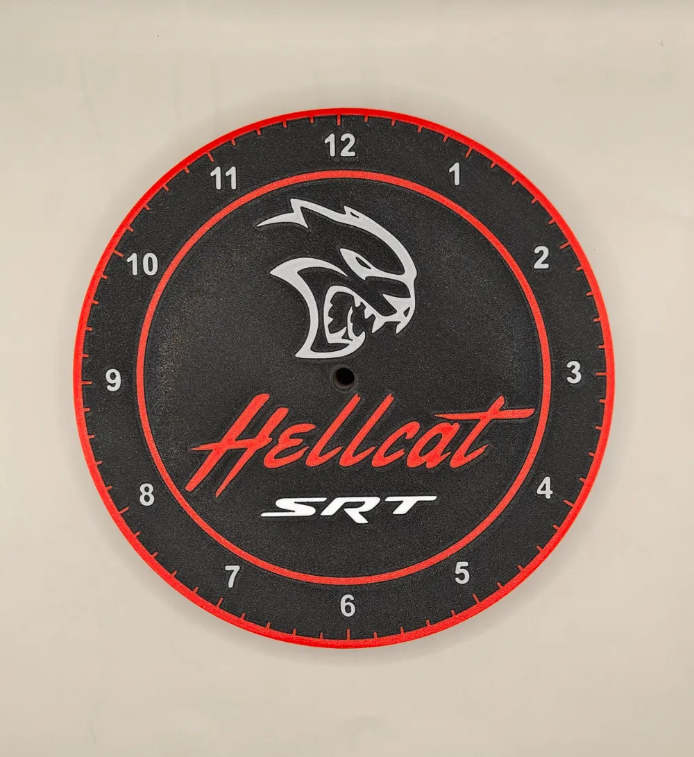 Dodge SRT Hellcat Clock by railimages MakerWorld: Download Free 3D Models