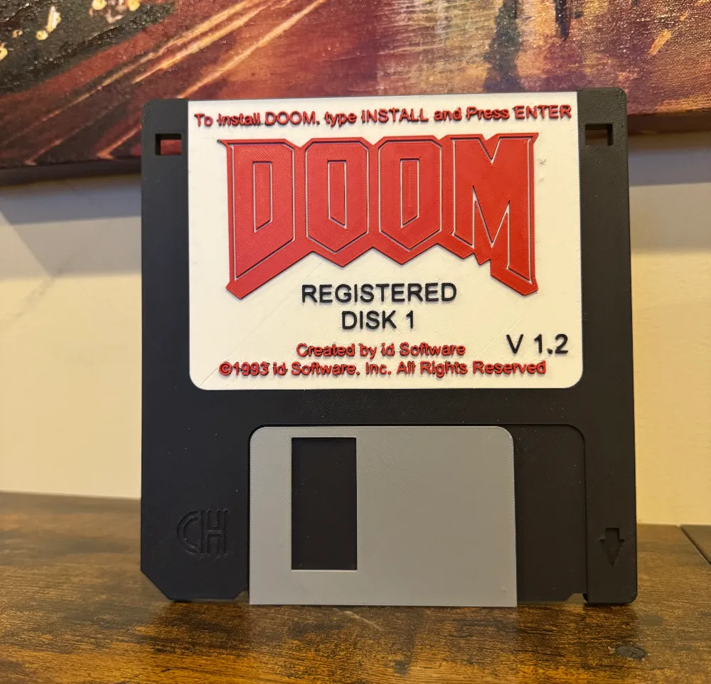 DOOM Original Floppy Disc by Mentuis - MakerWorld