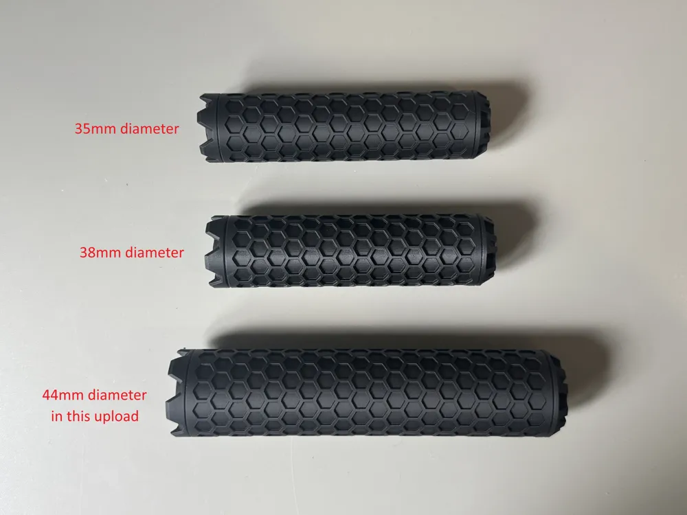 Suppressor 8 V2.0 44mm diameter by hottr MakerWorld: Download Free 3D ...