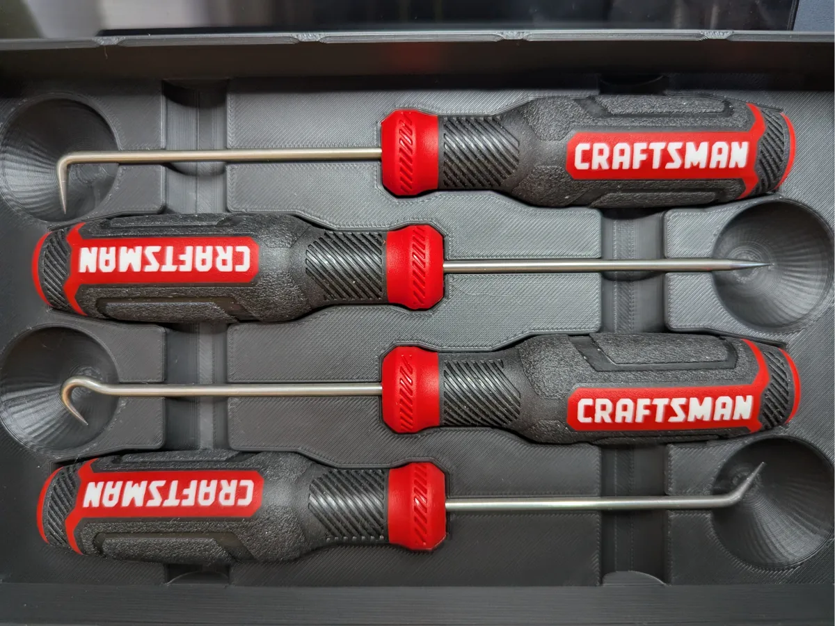 Gridfinity holder for the Craftsman 4-Pick set - Free 3D Print Model ...