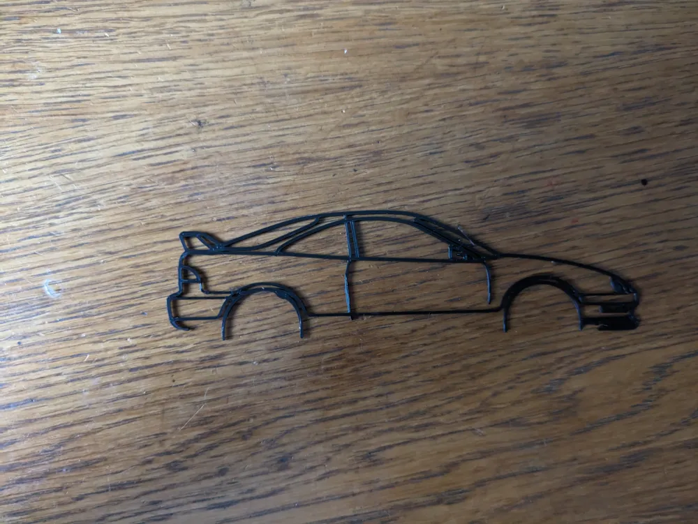 Acura Integra Type-R silhouette wall art by cruse2382 - MakerWorld