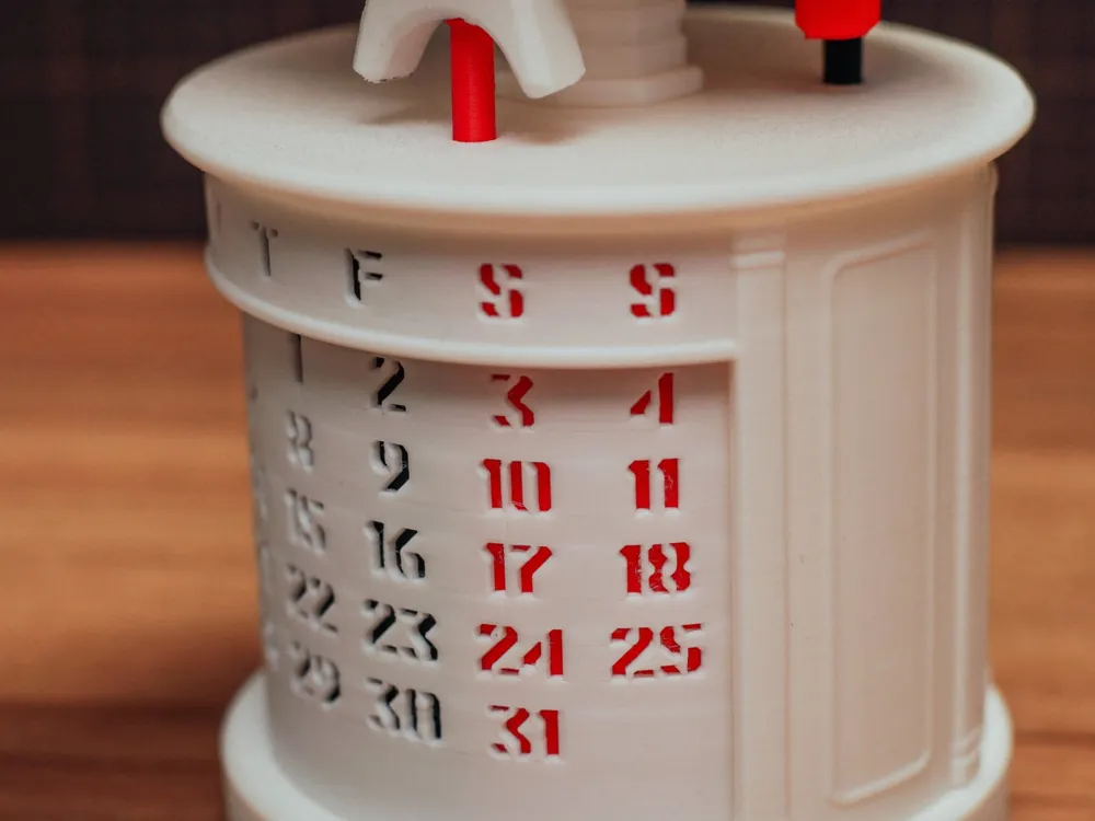 Carousel Calendar - Free 3D Print Model - MakerWorld