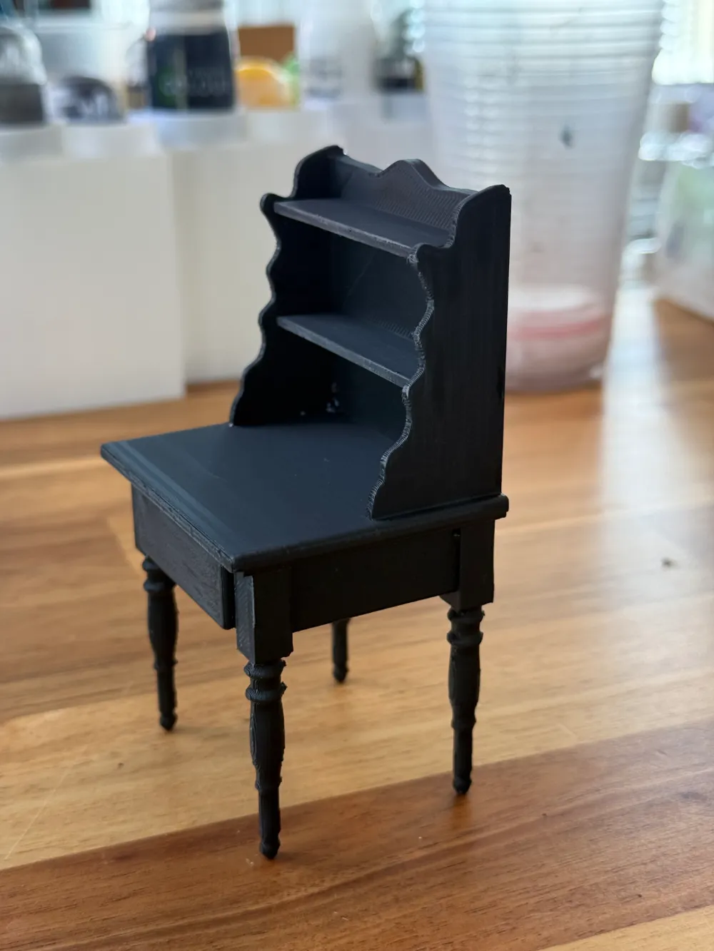 Miniature Vintage Secretary Desk – 1:12 Scale - Free 3D Print Model ...
