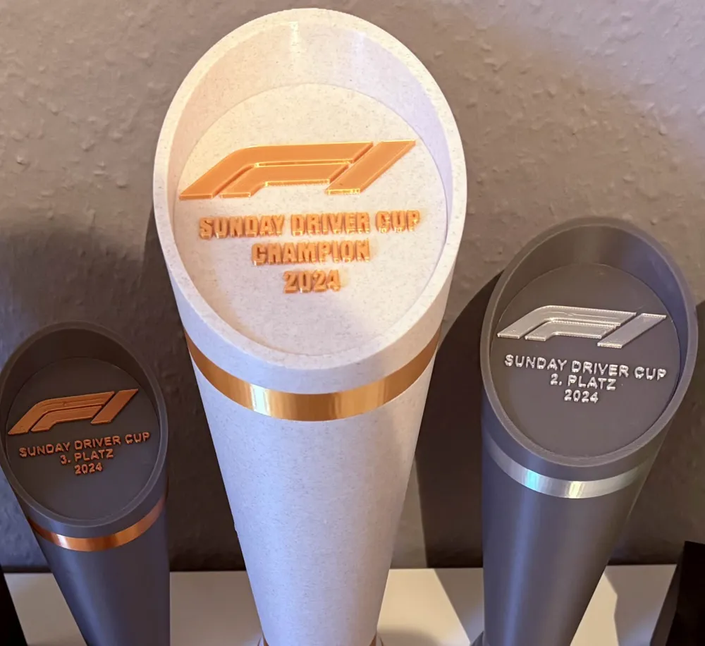 Custom Trophy with Interchangeable Nameplate by sebGE - MakerWorld