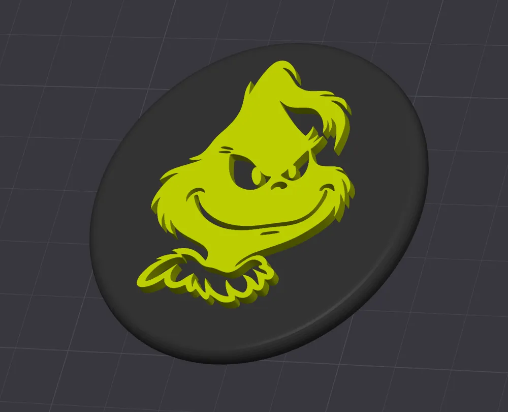 Grinch fridge magnet - Free 3D Print Model - MakerWorld
