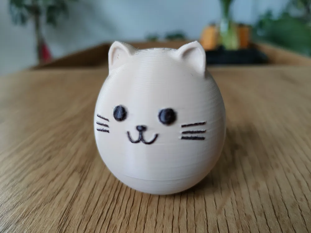 Cute Wobbly Cat (Roly Poly Cat) by sawek MakerWorld: Download Free 3D ...