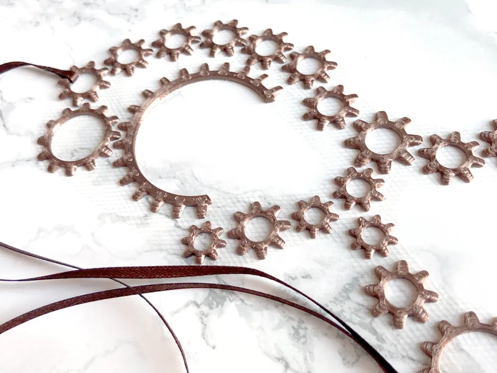 Gear Steampunk Floating Tulle Masquerade Mask - Free 3D Print Model ...