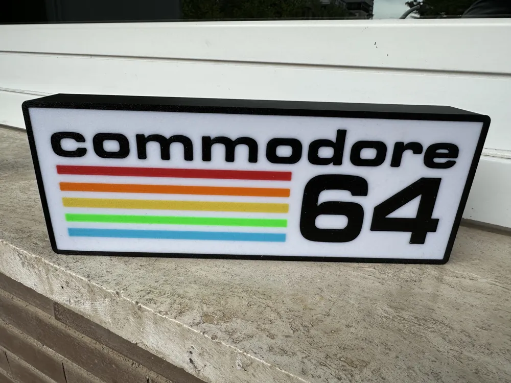 LIGHT BOX. C64 by Print_Roma_3D MakerWorld: Download Free 3D Models