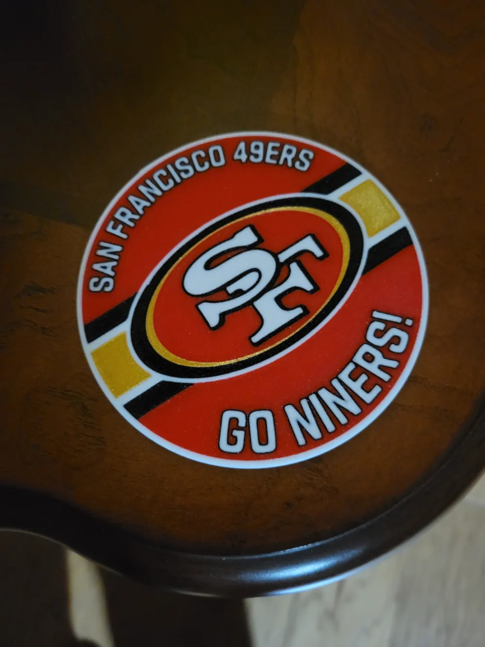 SF 49ers Coasters, 2 styles, GO NINERS by kabendesign - MakerWorld