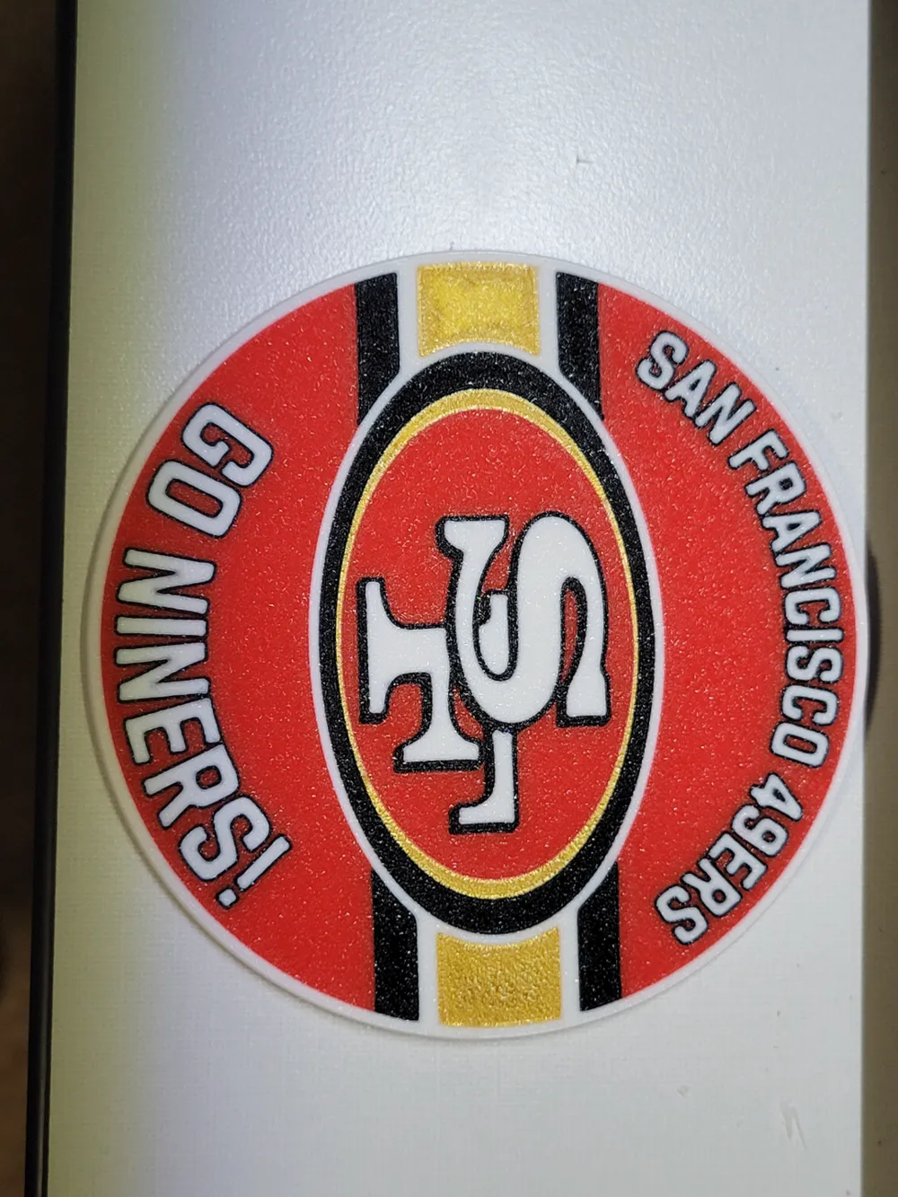 SF 49ers Coasters, 2 styles, GO NINERS by kabendesign - MakerWorld