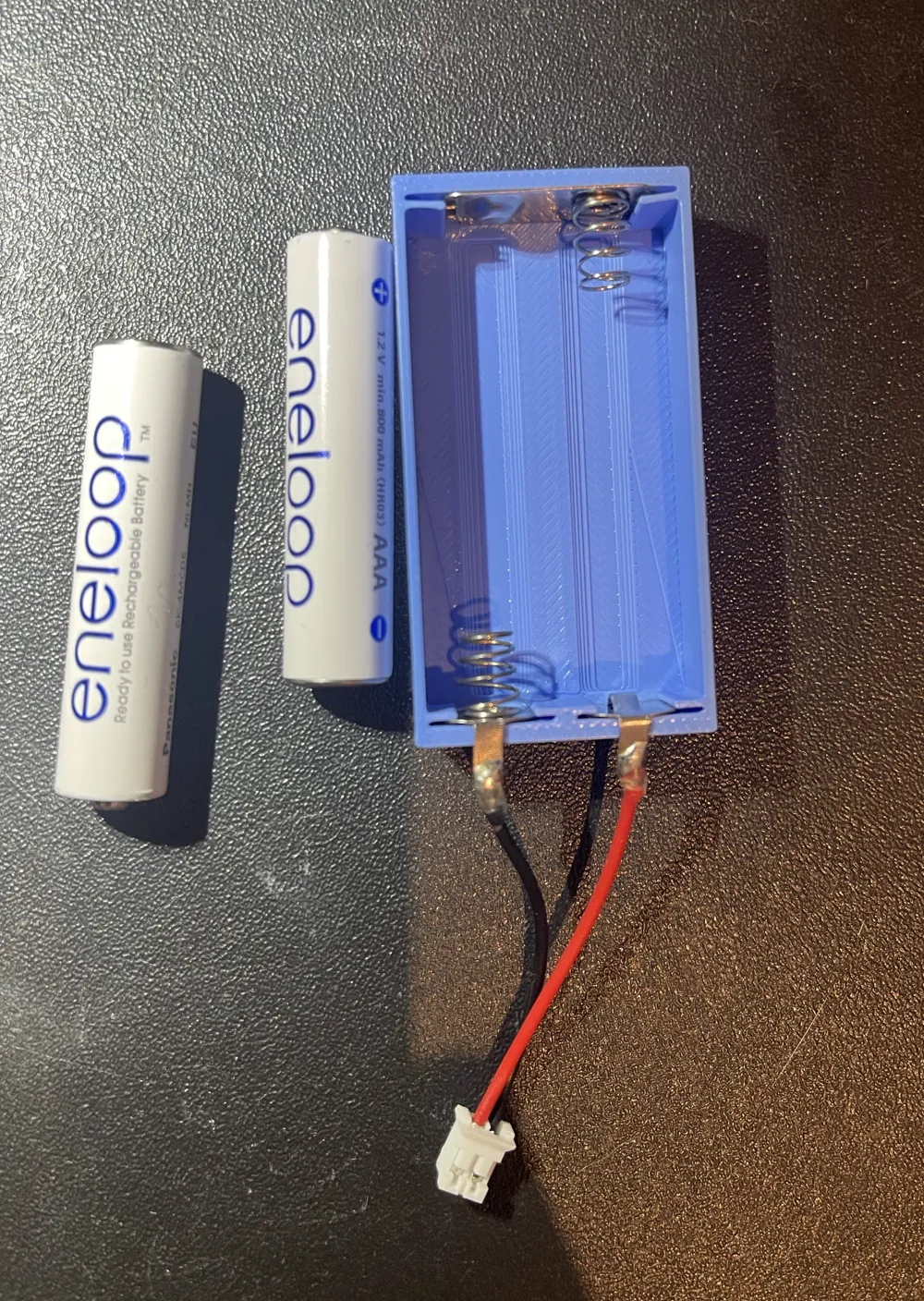 2-Cell AAA Battery Holder with Springs by mattia.fiorini - MakerWorld