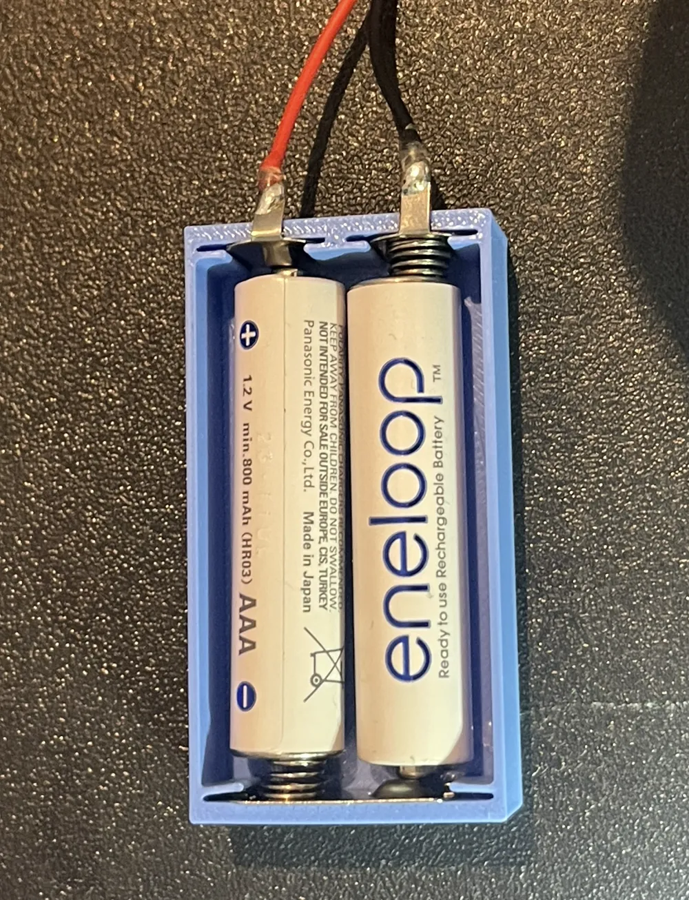 2-Cell AAA Battery Holder with Springs by mattia.fiorini - MakerWorld