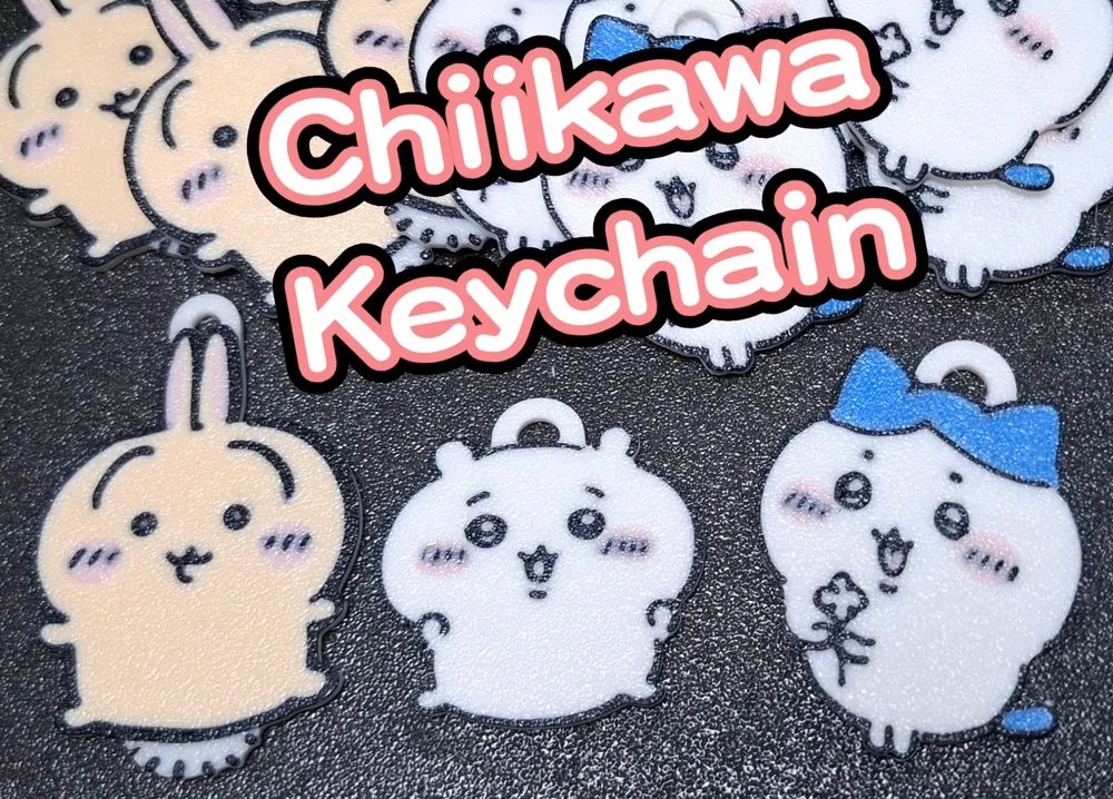 Chiikawa Keychain - Free 3D Print Model - MakerWorld
