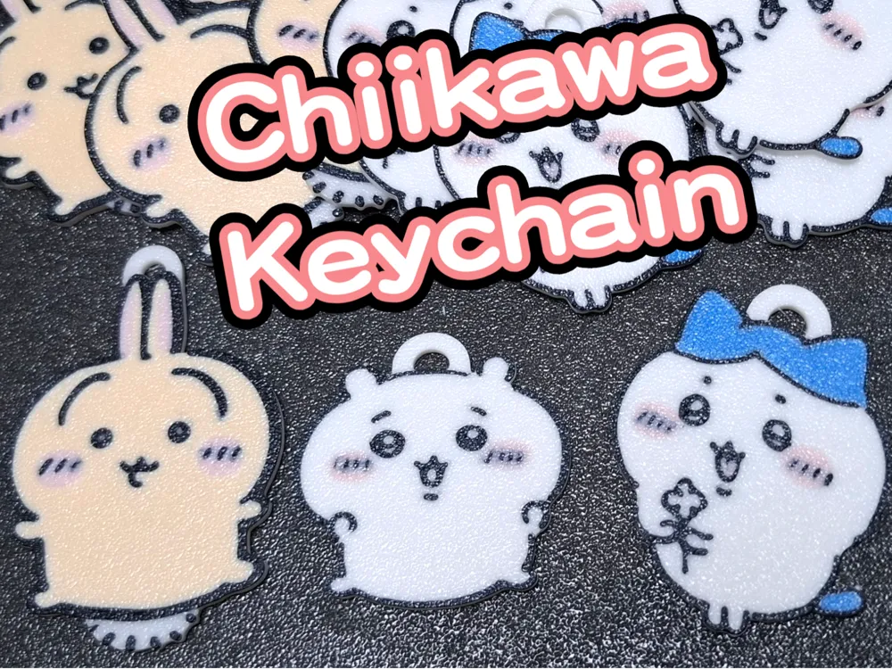 Chiikawa Keychain - Free 3D Print Model - MakerWorld