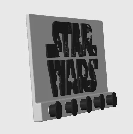 key holder wall Star Wars by Dénise & Fernando - MakerWorld