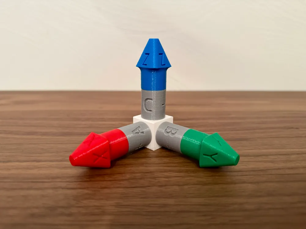 Cartesian Coordinate System Snap Together Rotating by ItsToka - MakerWorld