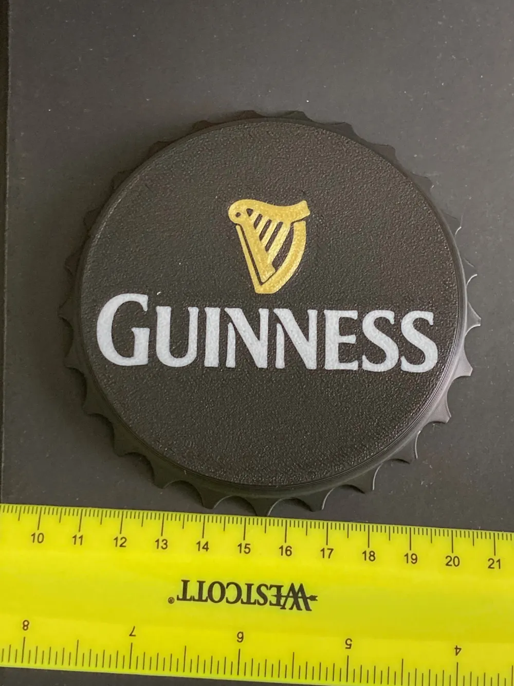 Guinness Bottle Cap Coaster/Ornament by N3D - MakerWorld