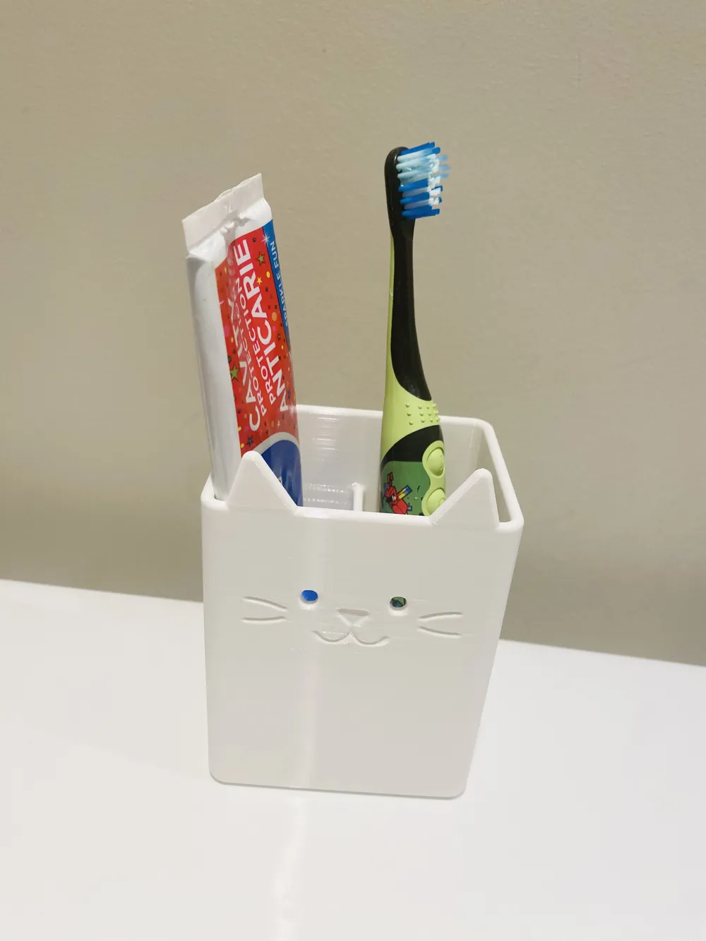 Cute Cat Pen Holder (Q_Craft) - Free 3D Print Model - MakerWorld
