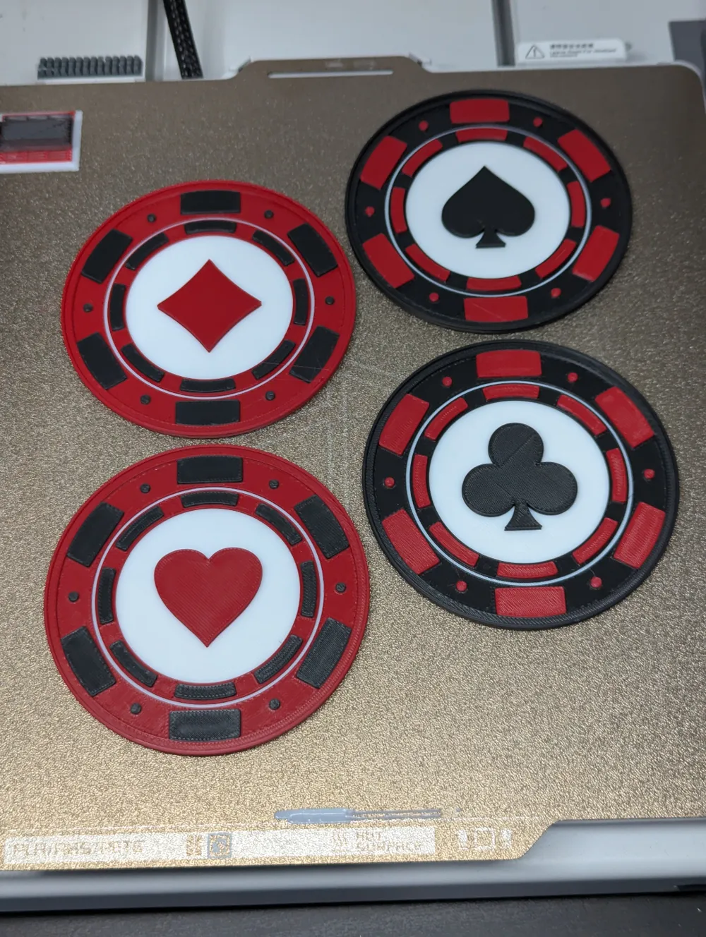 Poker Chip Stackable Coaster Set by DelPrints - MakerWorld