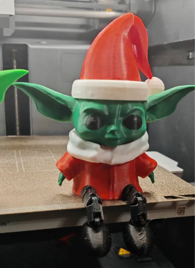 Festive Flexi Santa Grogu Baby Yoda by PaulD - MakerWorld