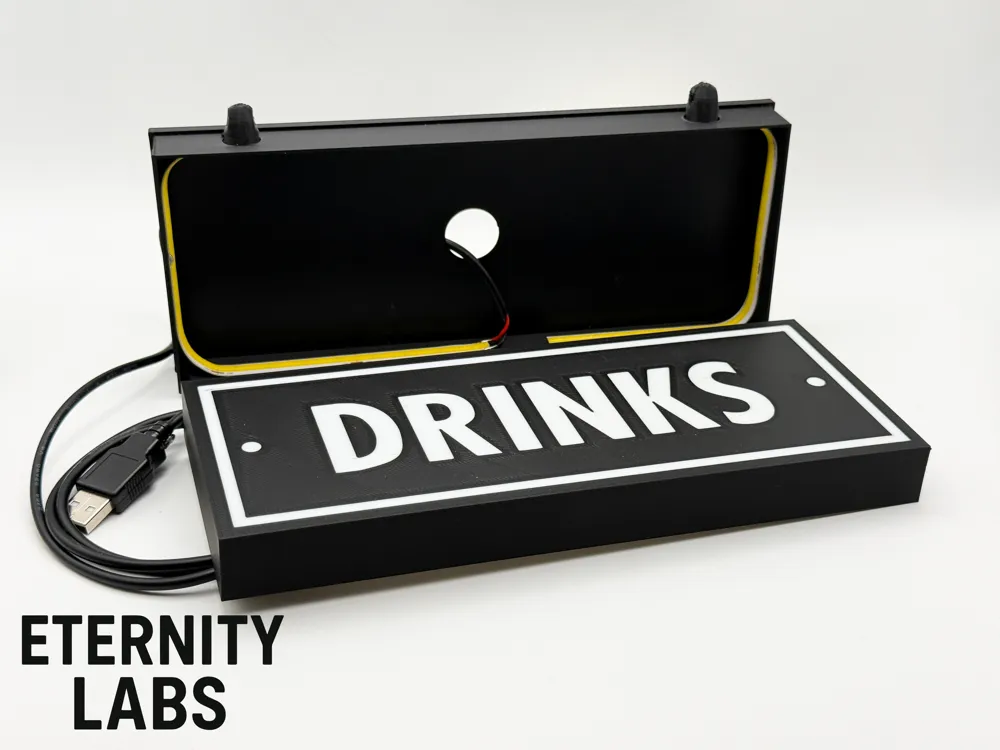 Hanging Bar Lightbox - Drinks - Free 3D Print Model - MakerWorld