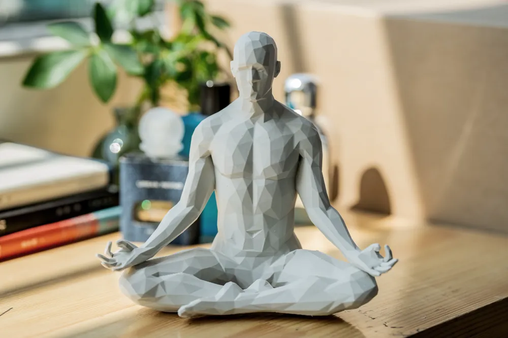 Meditating Man Series 006 by XXY2025 MakerWorld: Download Free 3D Models