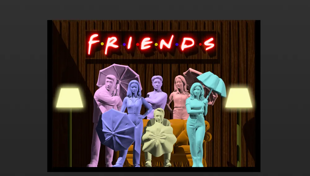 FRIENDS Diorama – Iconic Intro Reimagined by 3DMakerSpace MakerWorld ...