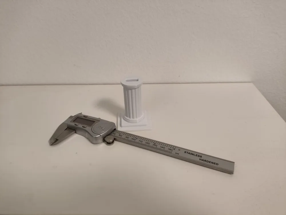Ancient Pillar Caliper Holder by Handyman - MakerWorld