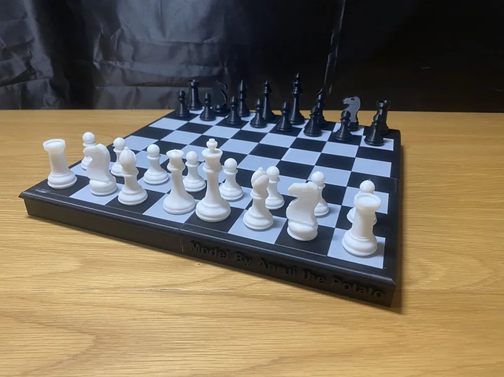 Portable Folding Chess Set (Fits on A1 mini) - Free 3D Print Model ...